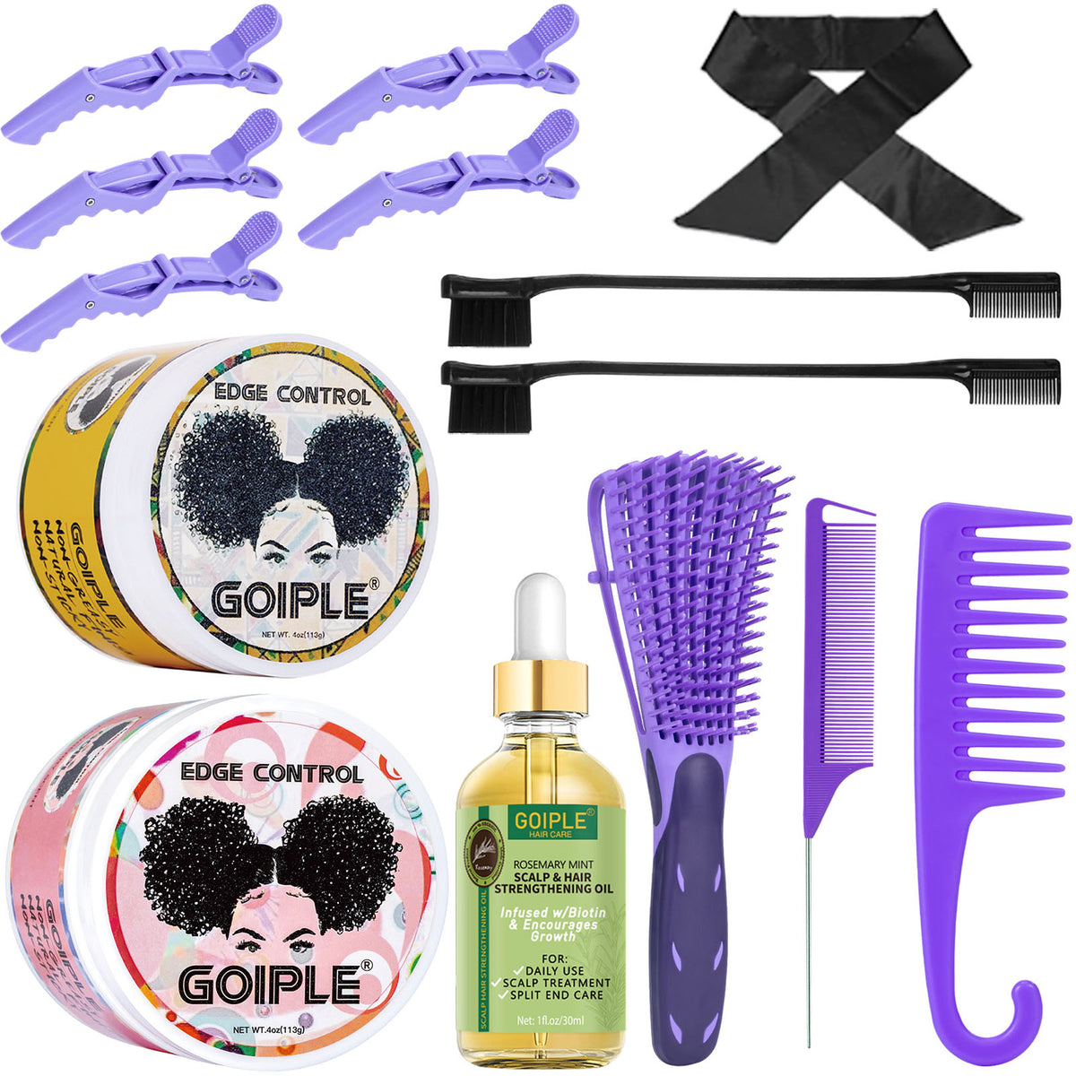 Edge Control Set: Achieve Sleek Styles with Gel and Wax – goiple care