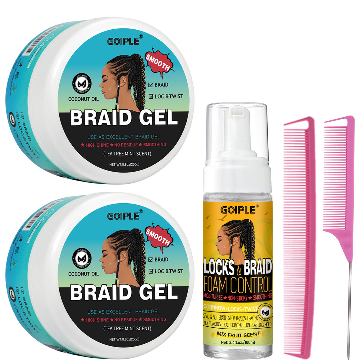 Braid Gel | Extreme Hold Styling Gel for Braids – goiple care