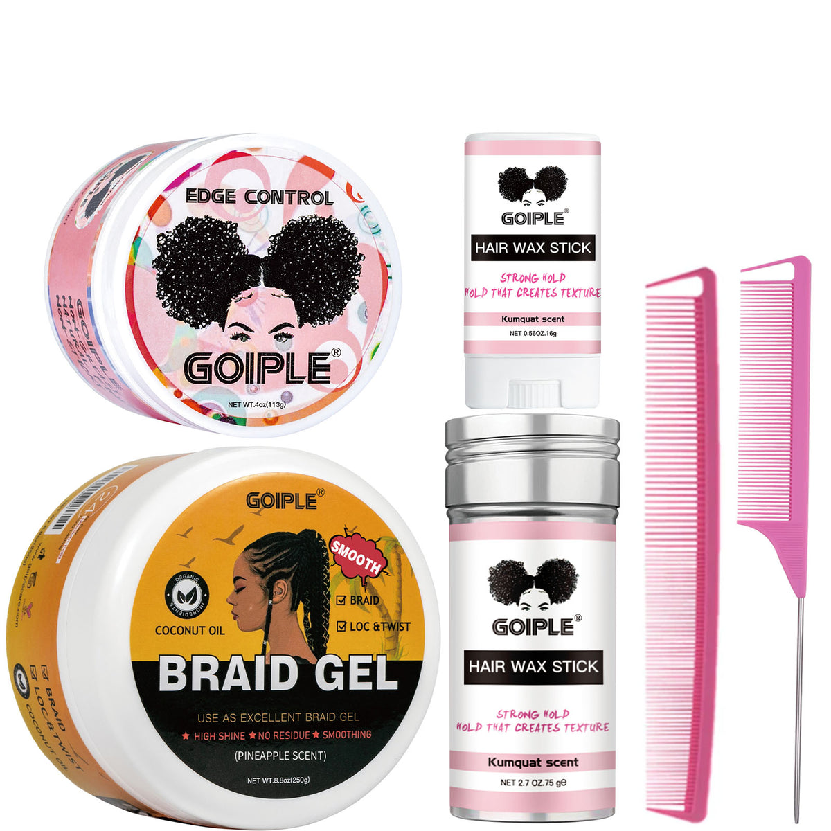 2pcs Hair Wax Stick for Hair - Styling Essentials Set – goiple care