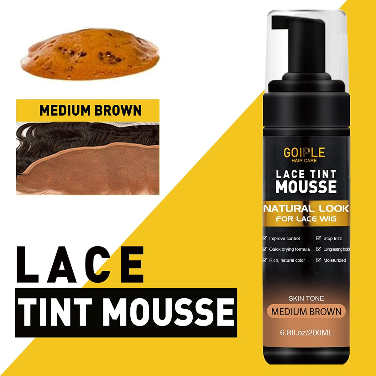 Lace Tint Mousse: Effortless Coloring for Flawless Wig Transformations ...